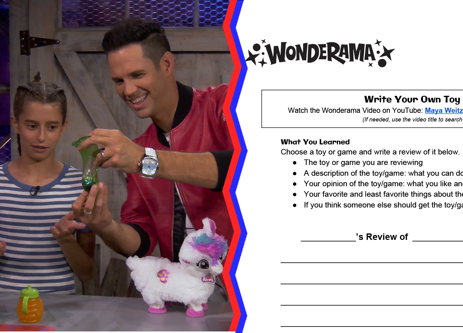 Write Your Own Toy/Game Review! - Wonderama